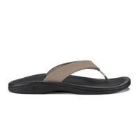Olukai Women's ‘Ohana Warm Taupe/Black - Sherman Brothers Inc