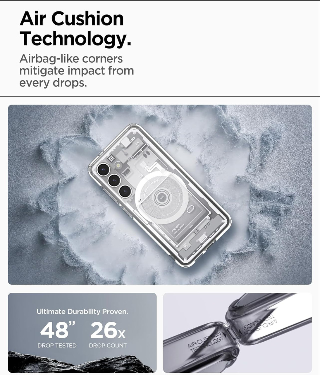 Spigen Ultra Hybrid Mag Fit for Samsung Galaxy S25 - Zero One White ...