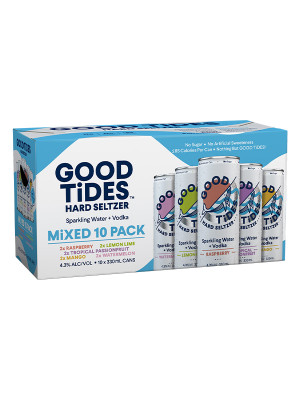 Buy GOOD TIDES HARD SELTZER MIXED PACK CANS 330ML Online | GoodDrop