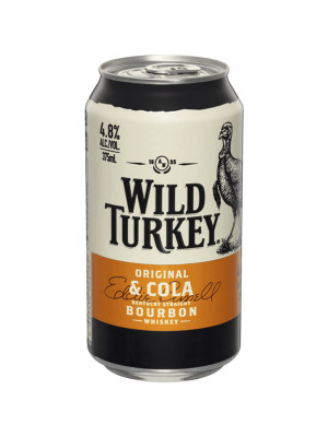 Buy WILD TURKEY & COLA 4.8% CANS 375ML 3X10PK Online | GoodDrop