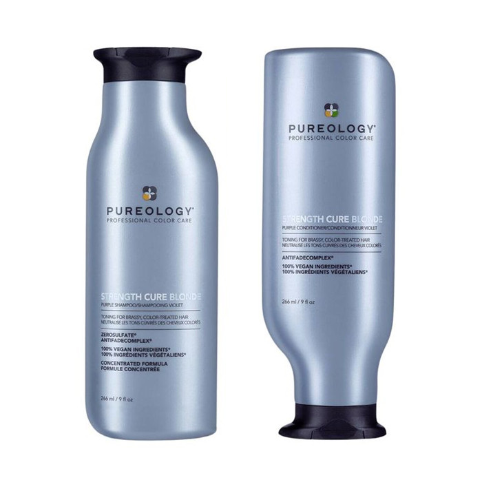 Pureology Strength Cure Blonde Purple Duo Bundle - Vivo Hair Salon and ...
