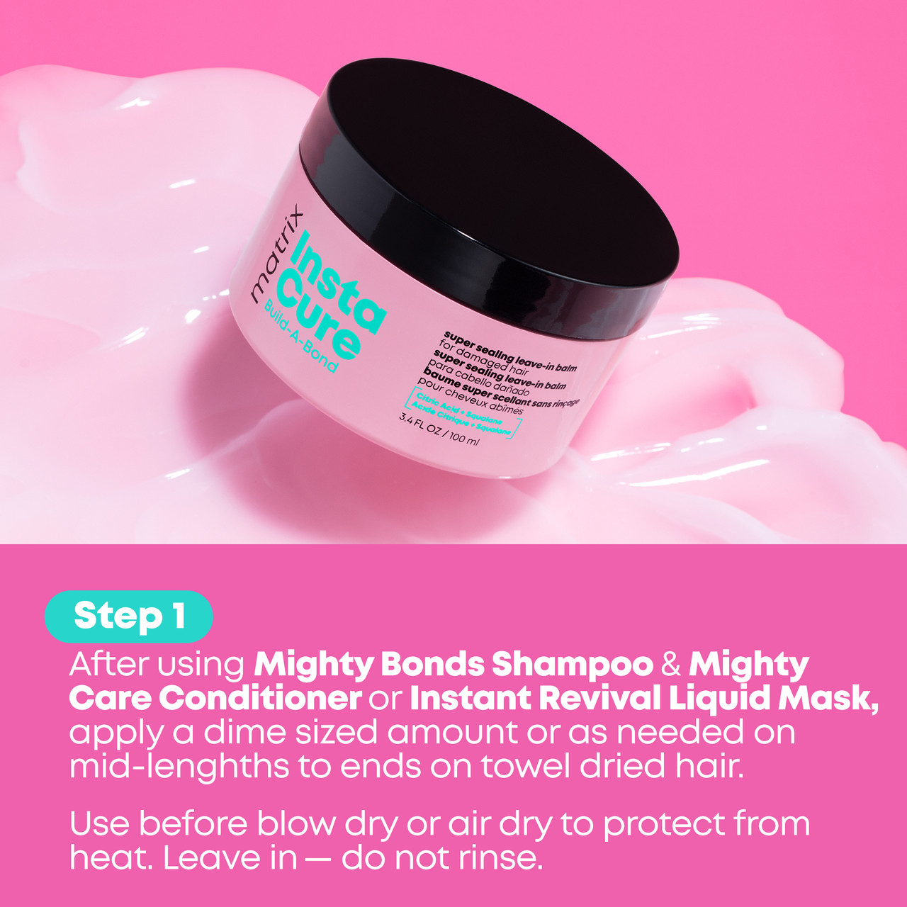 Matrix Total Results Instacure Build-A-Bond Super Sealing Leave-In Balm
