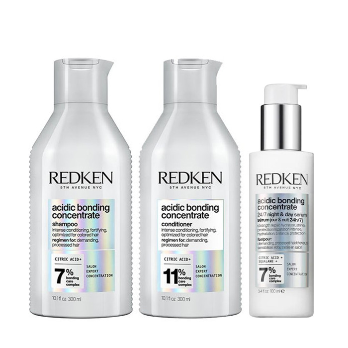 Redken Acidic Bonding Concentrate 24/7 Serum Trio Bundle - Vivo Hair ...