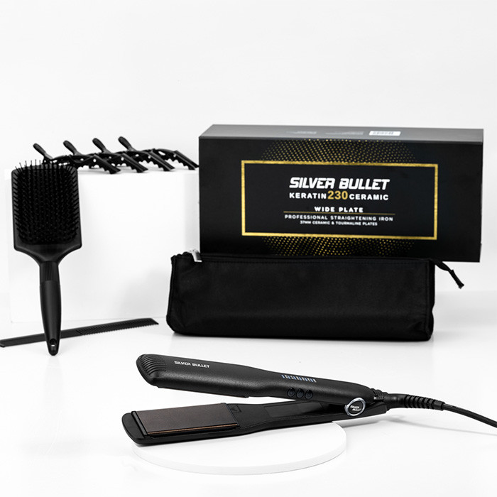 Silver Bullet Keratin 230 Wide Ceramic Tourmaline Straightener - Vivo ...