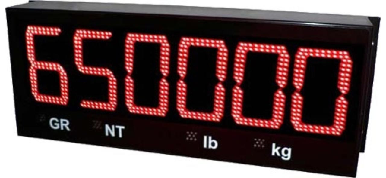 Rice Lake LaserLight2 LED Remote Display, 4 inch, Painted Steel, Flange ...