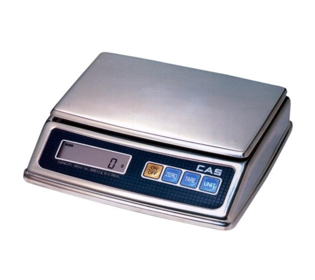 CAS SW-20 Portion Control Scale, 20 lb x 0.01 lb, NTEP - Scales Plus