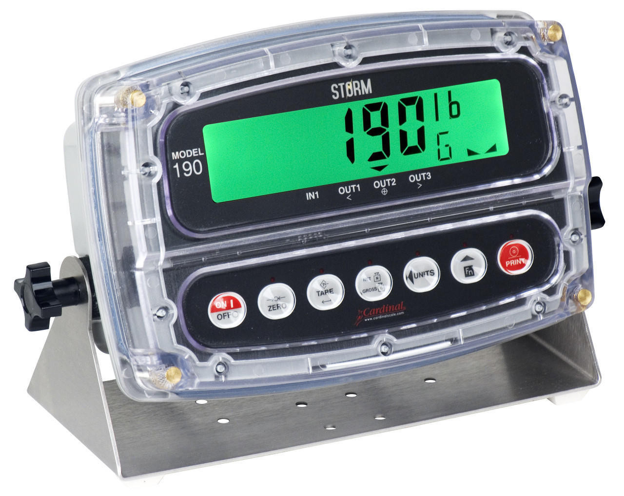 Cardinal Detecto 190DC Storm IP69K Washdown Digital Weight Indicator, NTEP - Scales Plus