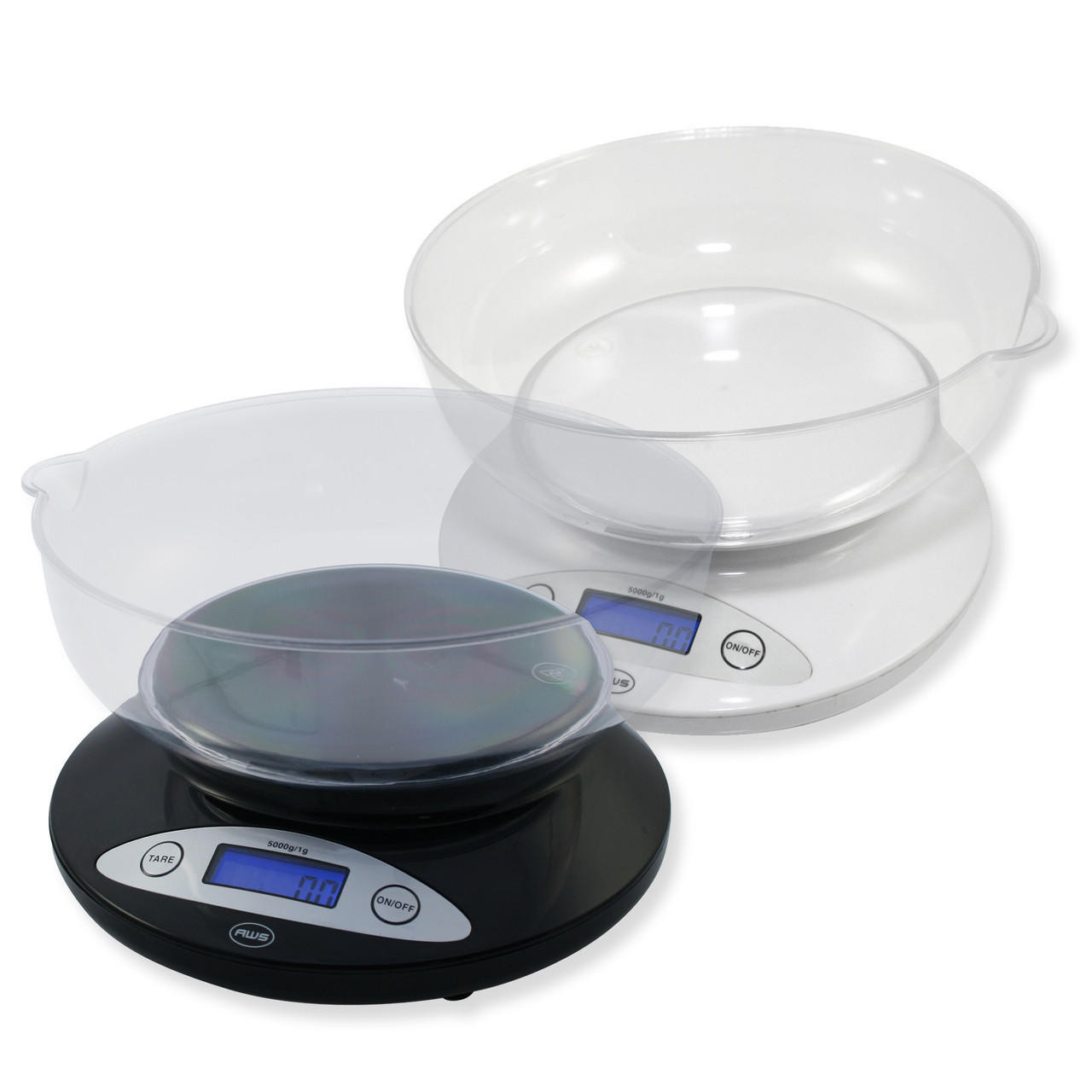 AWS 2K-BOWL Digital Kitchen Scale, White | Scales Plus