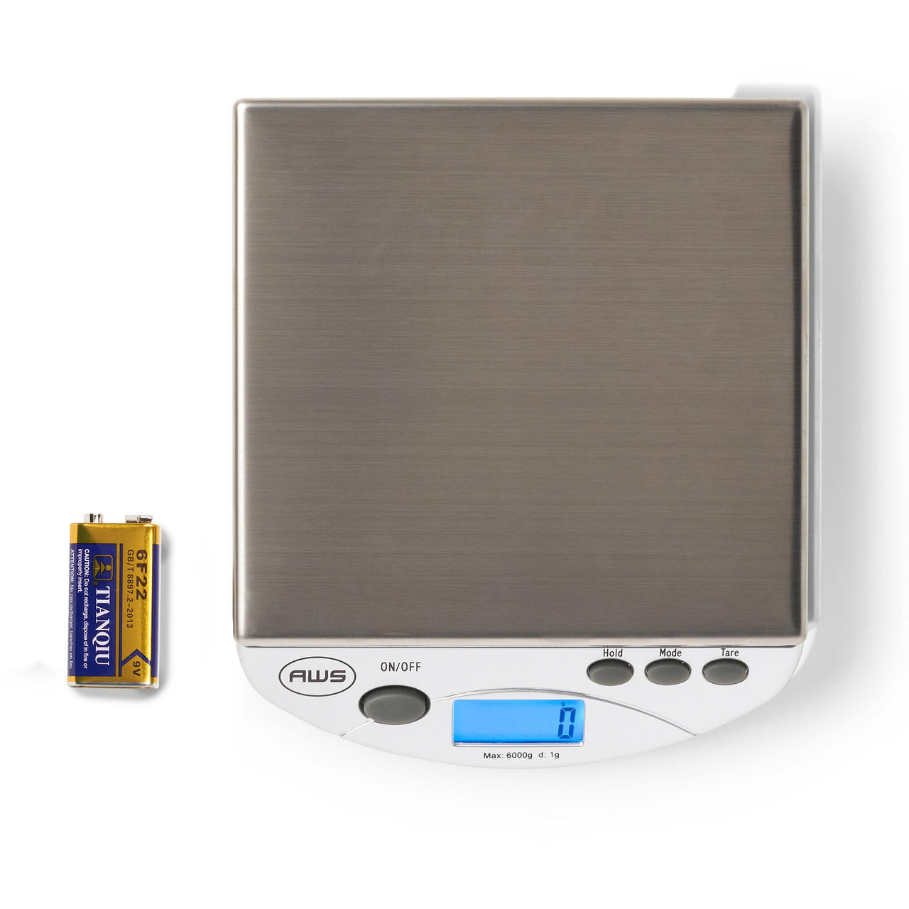 AWS AMW-13 Digital Kitchen Scale, Black | Scales Plus