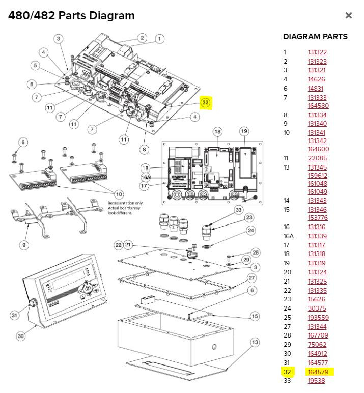 Rice Lake Sealing Cover, 480 - Covers Load Cell Connector & A/D Board ...