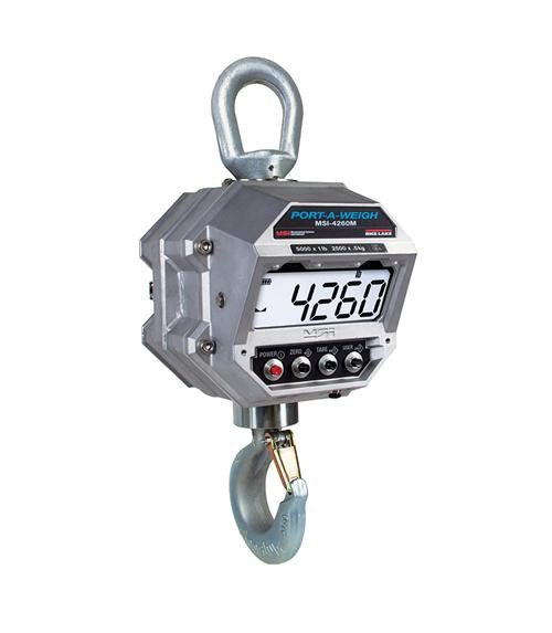 MSI-4260M 2,000 lb Port-A-Weigh Industrial Crane Scale, D-Cell ...