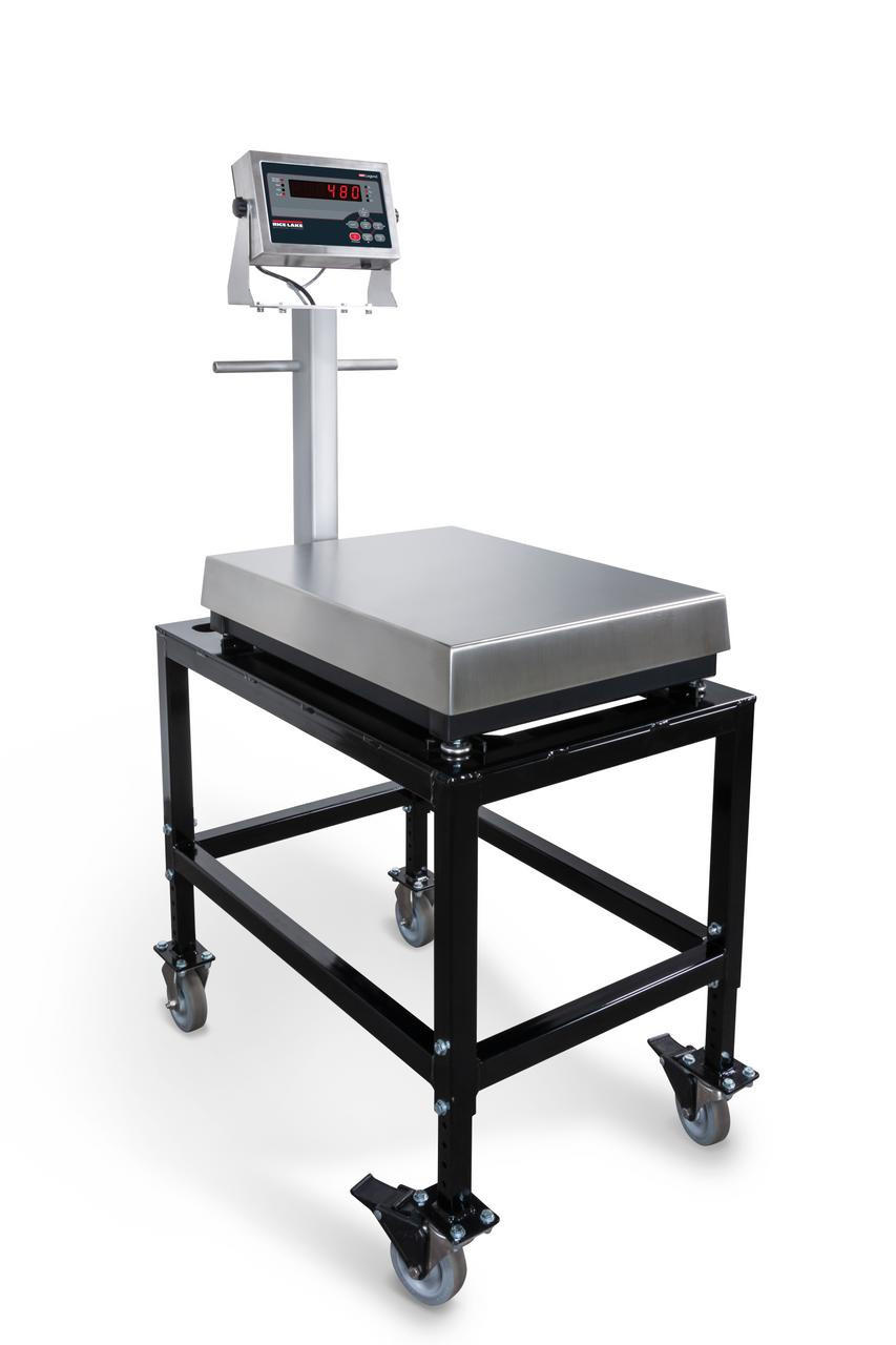 Rice Lake BenchMark 24 x 24 Mild Steel Mobile Scale Cart - Scales Plus