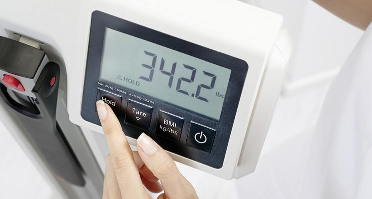 Seca 777 Digital Column Scale with Eye Level Display, 550 lb x 0.2 lb ...