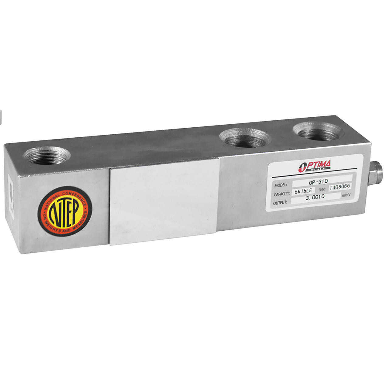 Optima OP-310-1 1000 lb Single Ended Beam Load Cell, NTEP - Scales Plus