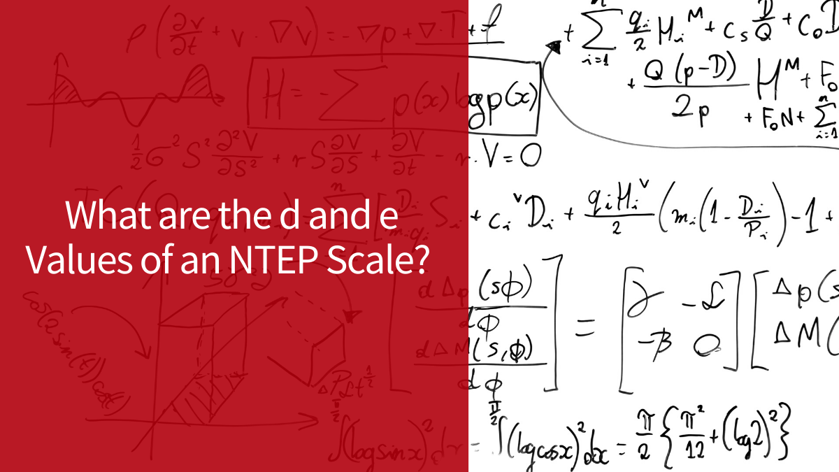 What are the d and e Values of an NTEP Scale? - Scales Plus