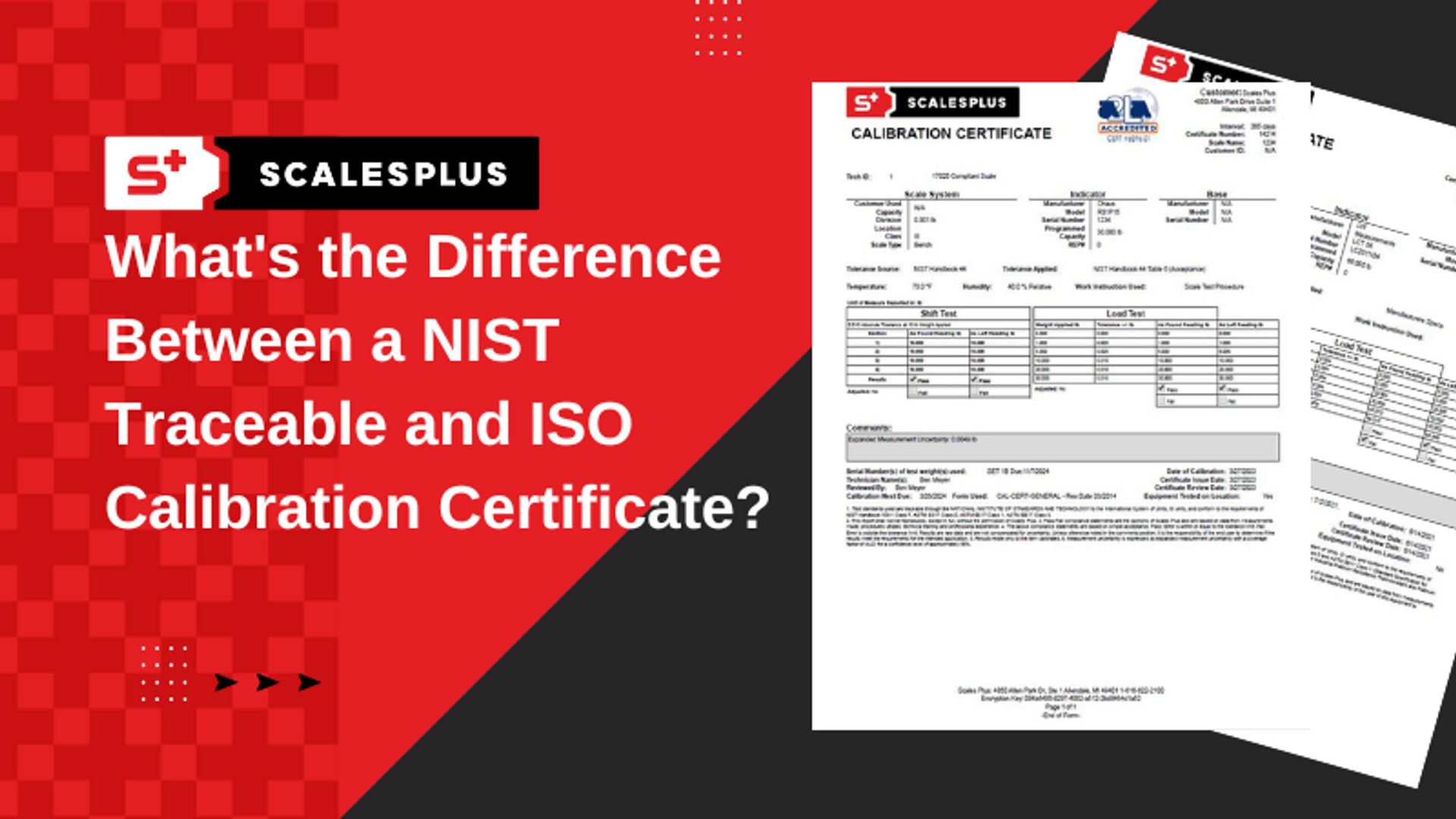 Whats The Difference Between Nist Traceable And Iso Calibration Certificates Scales Plus