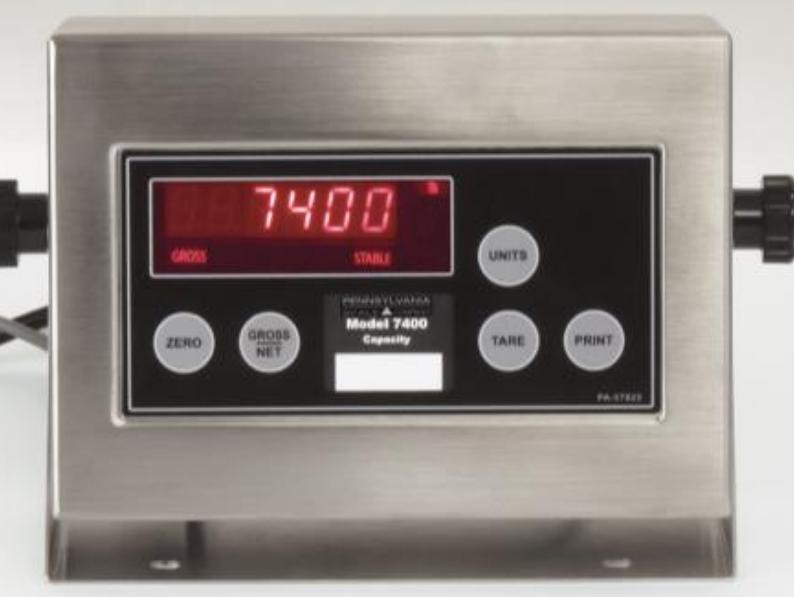 Pennsylvania Scale 7400WD Stainless Steel Universal Washdown Digital ...