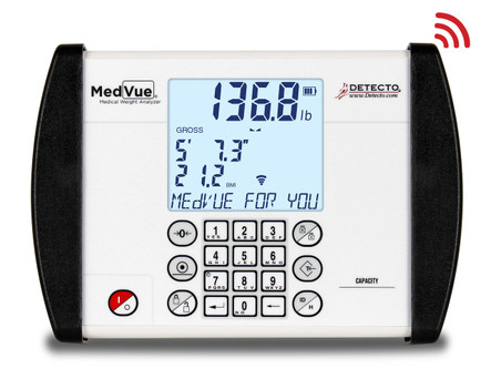 Cardinal Detecto 6500-AC Portable Wheelchair Scale, 1000 lb x 0.2 lb ...