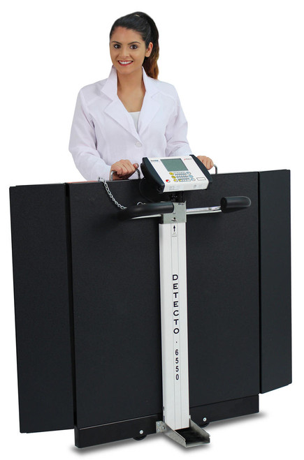 Cardinal Detecto 6550-AC Wheelchair Scale, 1000 lb x 0.2 lb | Scales Plus