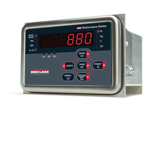 Rice Lake 880 Performance 5.5" Panel Mount Digital Indicator, With ...