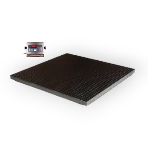 Pennsylvania Scale M6600-7600/4WD-AO Floor Scale w/ Analog Output, 5' x ...