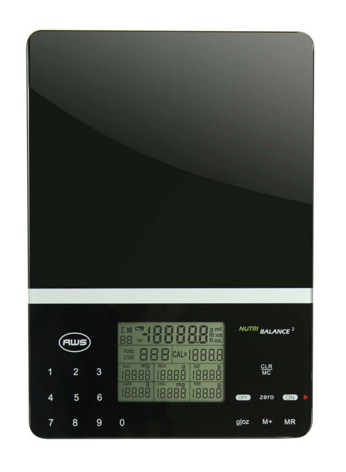NB-5K-BK Digital Nutritional Kitchen Scale, 11lb | Weigh at Home