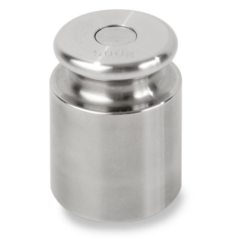 Troemner 500 g Stainless Steel Cylindrical Screw Knob Weight, Traceable ...