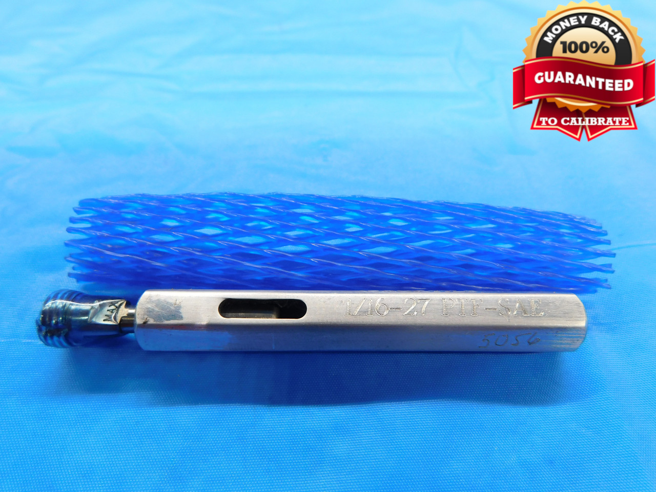1/16 27 PTF SAE SHORT L3 Thread Plug Gage | DW18793RD | M & J Tooling LLC