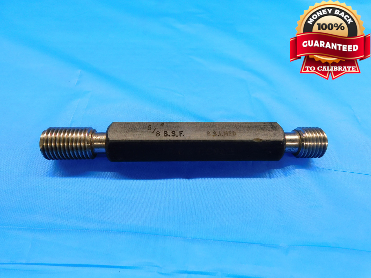 5/8 14 BSF BSI MED SCREW CALIPER SET THREAD PLUG GAGE .625 GO AND NO GO ...