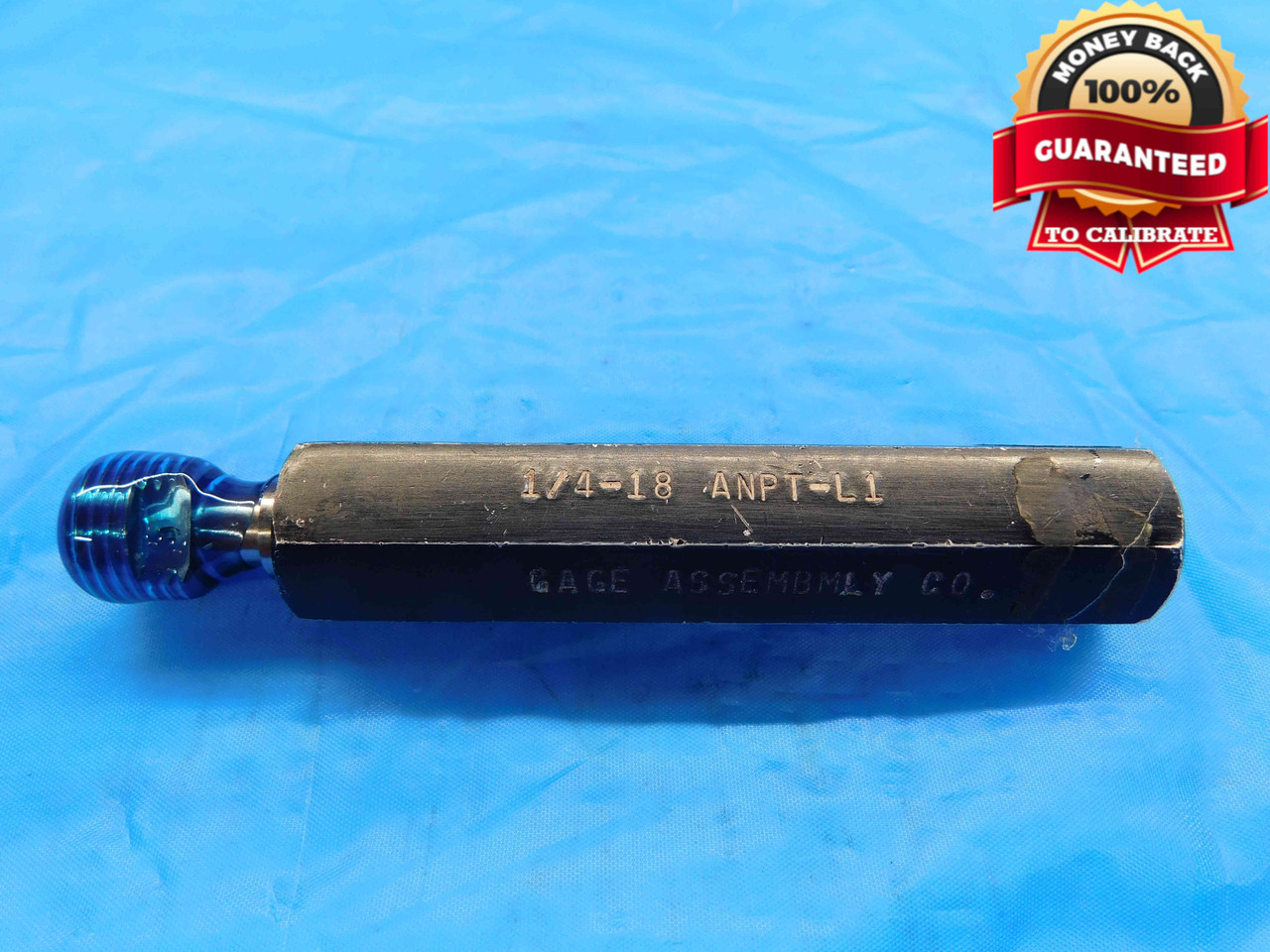 1/4 18 ANPT L1 Thread Plug Gage | DW22108LVR | M & J Tooling LLC