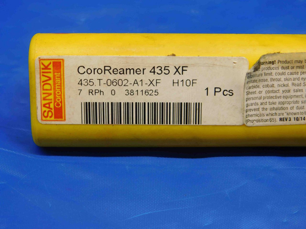 SANDVIK 0.237 OD CARBIDE COOLANT REAMER SPIRAL .237 .2370 .2500 ...