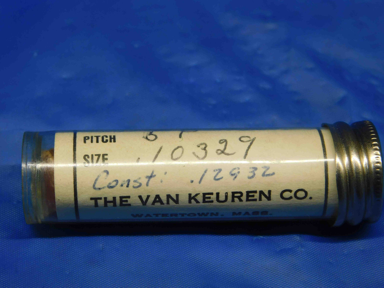 3pc SET VAN KEUREN ACME THREAD MEASURING WIRES FOR CALIBRATION 5 PITCH ...