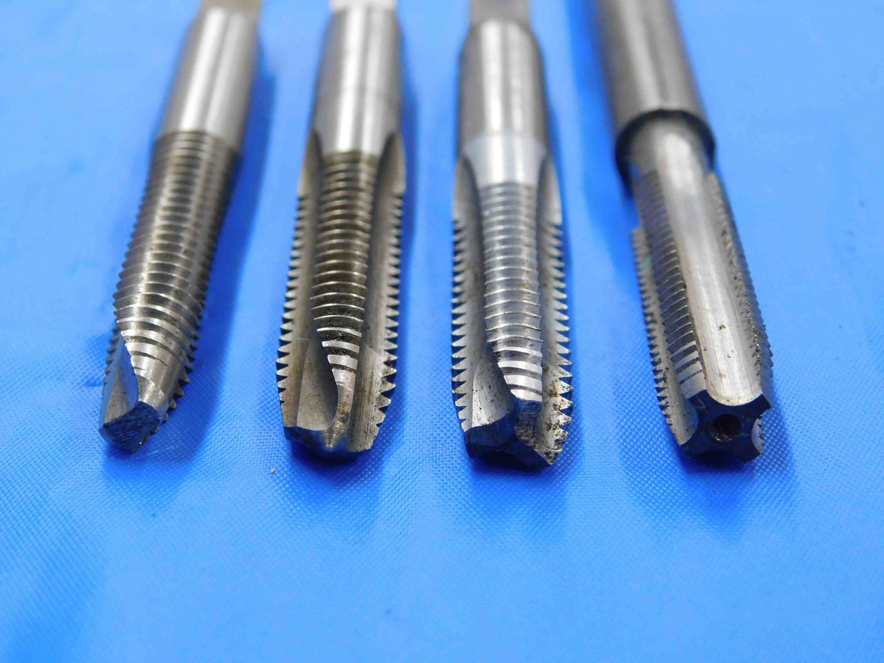 4pcs 5/16 - 24 & 5/16 - 18 HSS TAPS PLUG BOTTOMING SPIRAL FLUTE .3125 ...