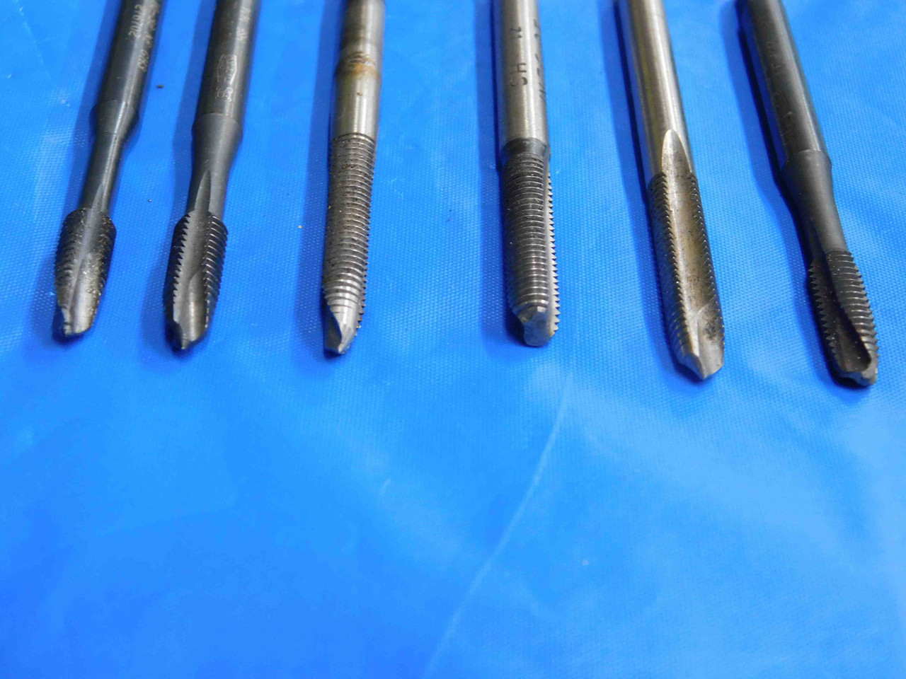 6pcs 10 - 32 NF GH3 HSS SPIRAL POINT PLUG & BOTTOMING TAPS #10 .190 10 ...