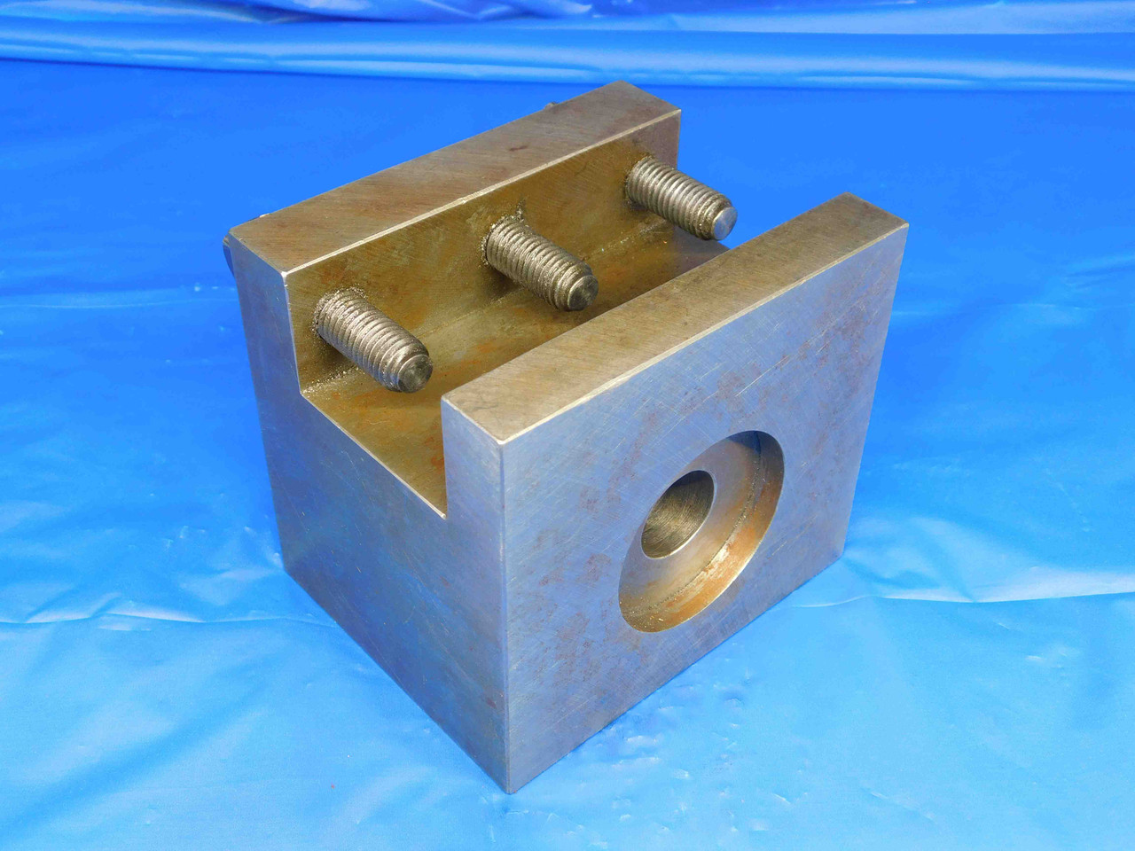 BOLT-ON LATHE TOOL HOLDER BLOCK ABOUT 50mm SLOT WIDTH 3 SCREWS 7/8 ...