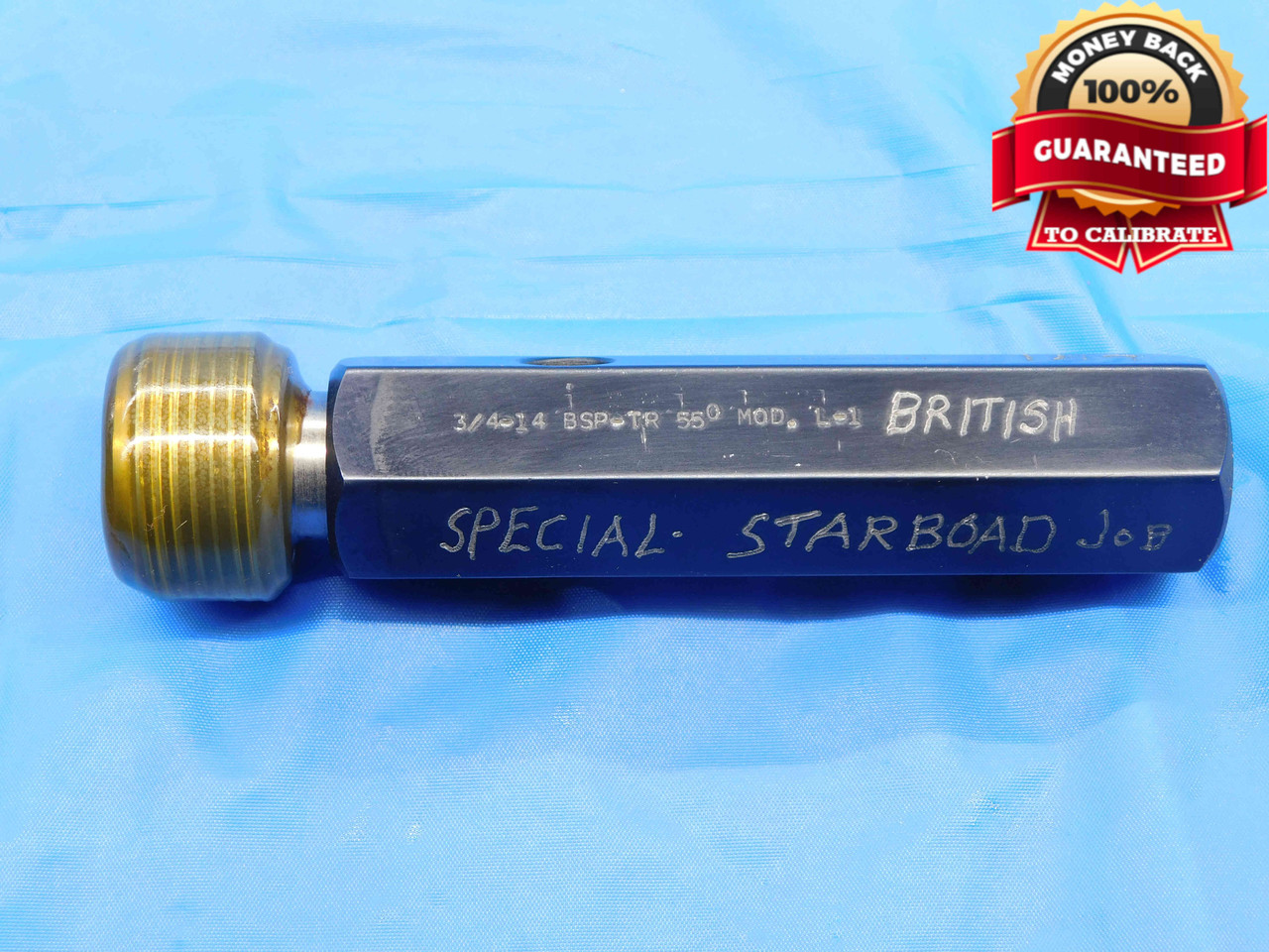 3/4 14 BSP L1 TR 55 DEG Thread Plug Gage | DW26654BN3 | M & J Tooling LLC