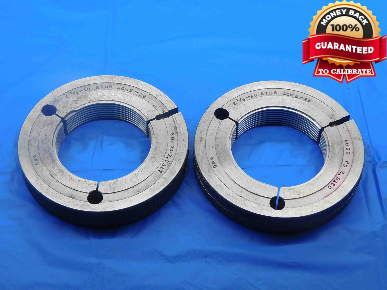 2 7/8 10 STUB ACME 2G Thread Ring Gage | DW26911LFG | M & J Tooling LLC