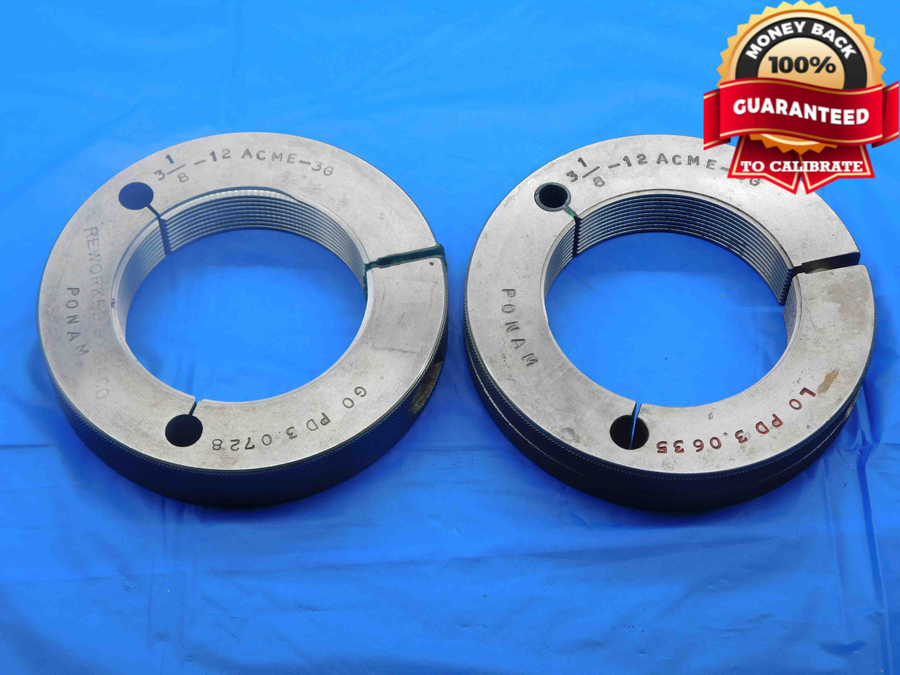 3 1/8 12 ACME 3G Thread Ring Gage | DW26913LFG | M & J Tooling LLC