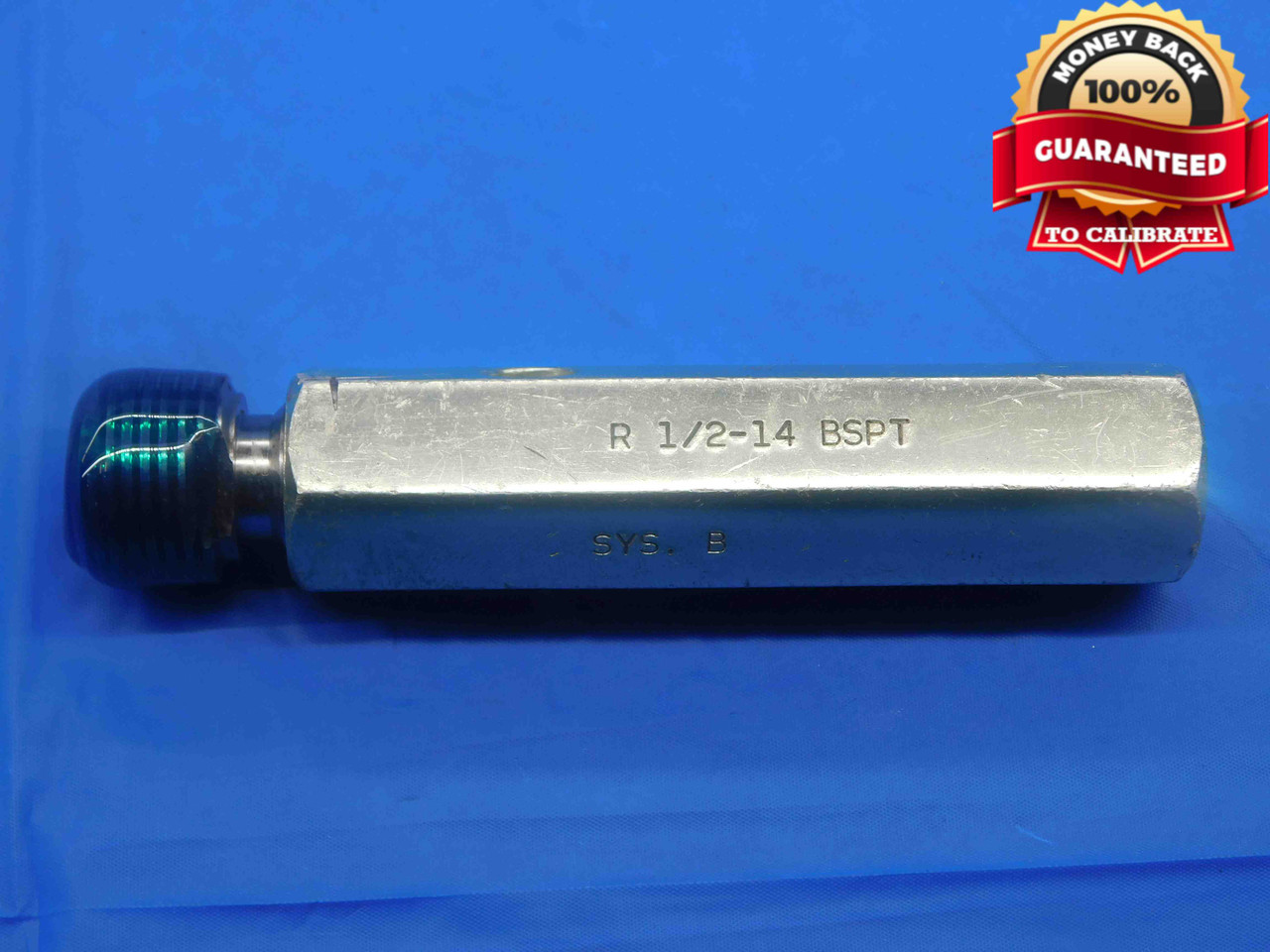 R 1/2 14 BSPT SYS. B Thread Plug Gage | DW27139AP4 | M & J Tooling LLC