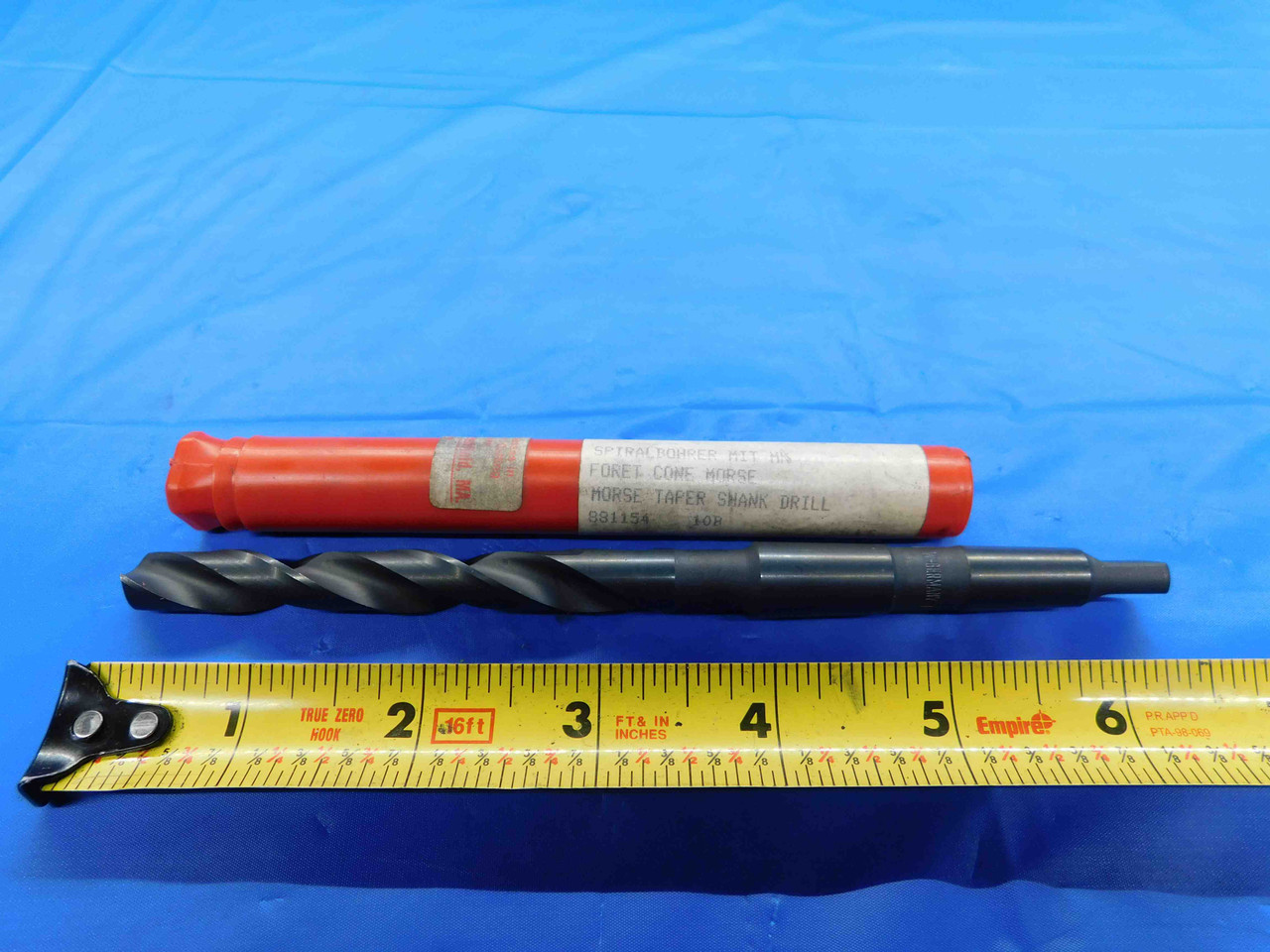 TITEX PLUS 10.25MM HSS TWIST DRILL BIT MORSE TAPER #1 SHANK 3" LOC 10. ...