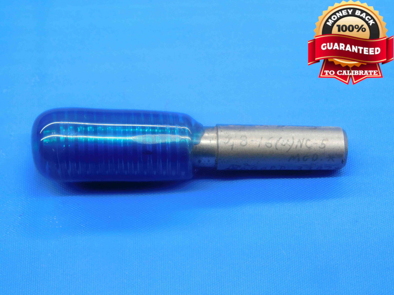 3/8 16 NC 5 MODIFIED SET THREAD PLUG GAGE .375 .3750 NO GO ONLY P.D ...