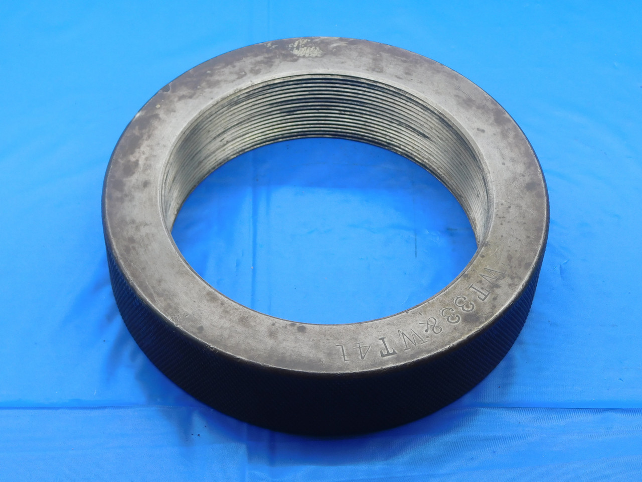SHOP MADE 4 3/4 12 SOLID THREAD RING GAGE 4.75 4.750 4.7500 MINOR 4.637 ...