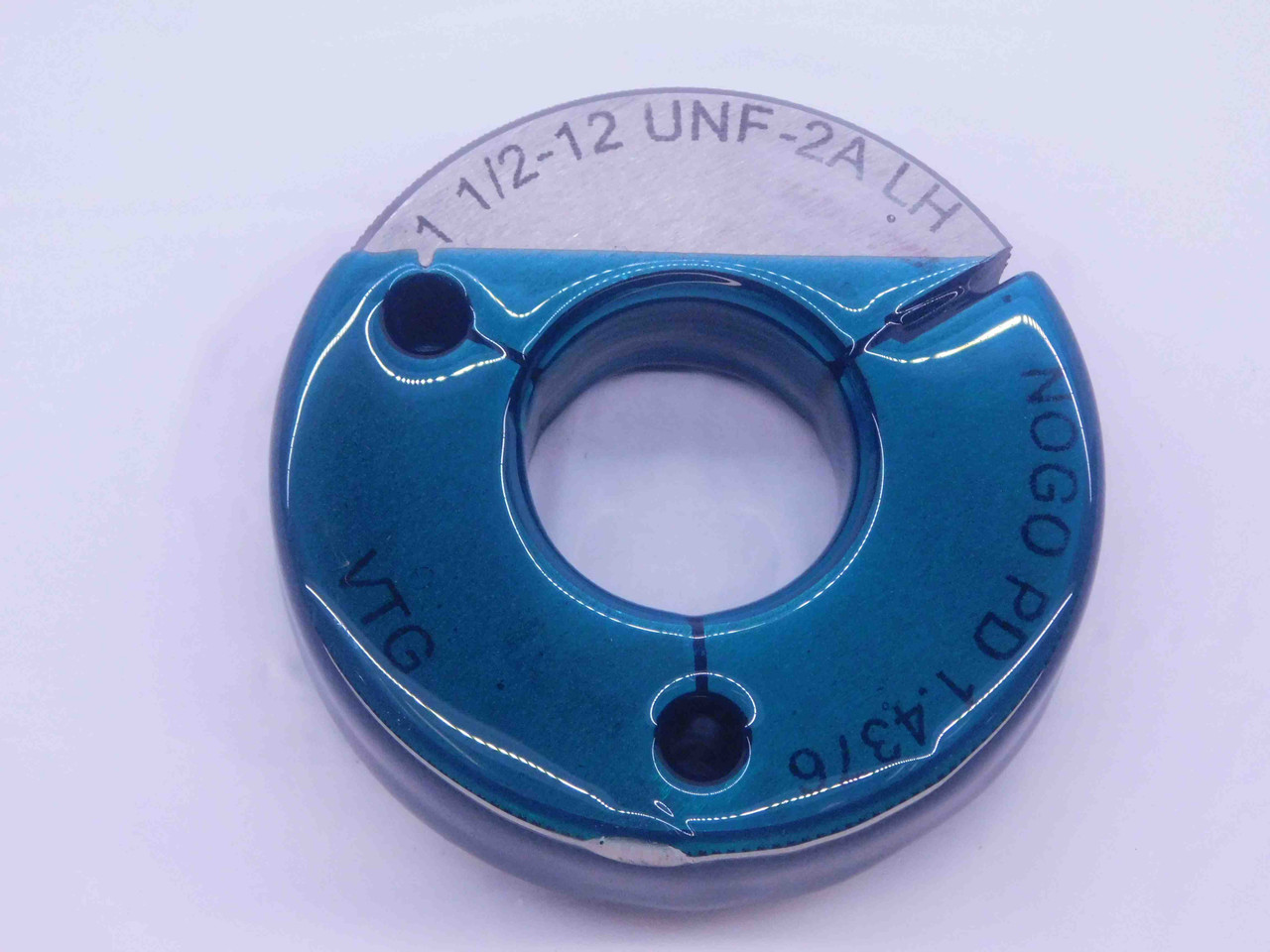1 1/2 12 UNF 2A LEFT HAND VERMONT THREAD RING GAGE 1.5 NO GO ONLY P.D. = 1.4376 - DW32968AC1 - M ...