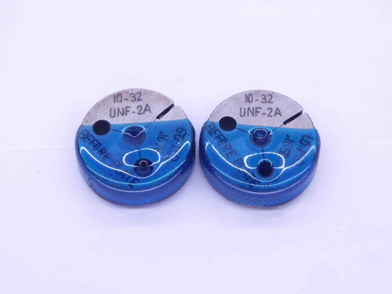 10 32 UNF 2A BEFORE PLATE THREAD RING GAGES #10 .190 GO NO GO PDS= .1676 & .1650 - DW33222CT4 ...