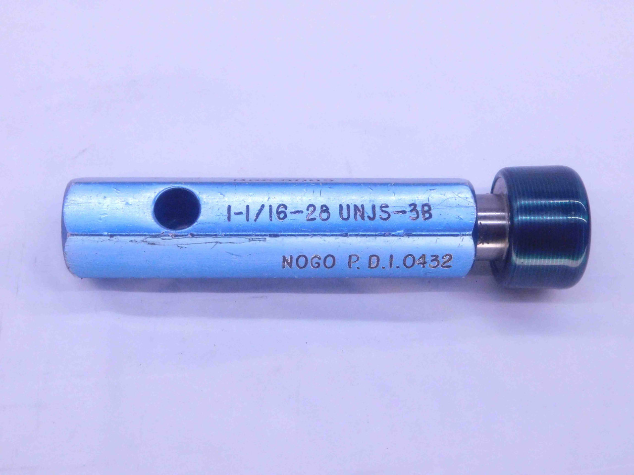 1 1/16 28 UNJS 3B THREAD PLUG GAGE 1.0625 NO GO ONLY P.D. = 1.0432 INSPECTION - DW35972BN5 - M ...