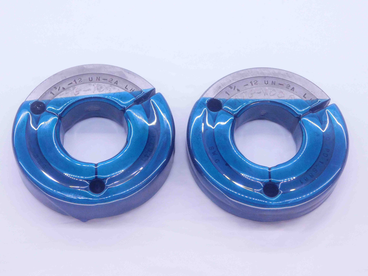1 3/4 12 UN 2A LEFT HAND THREAD RING GAGES 1.75 GO NO GO PD'S = 1.6941 & 1.6881 - DW36176BU5 - M ...
