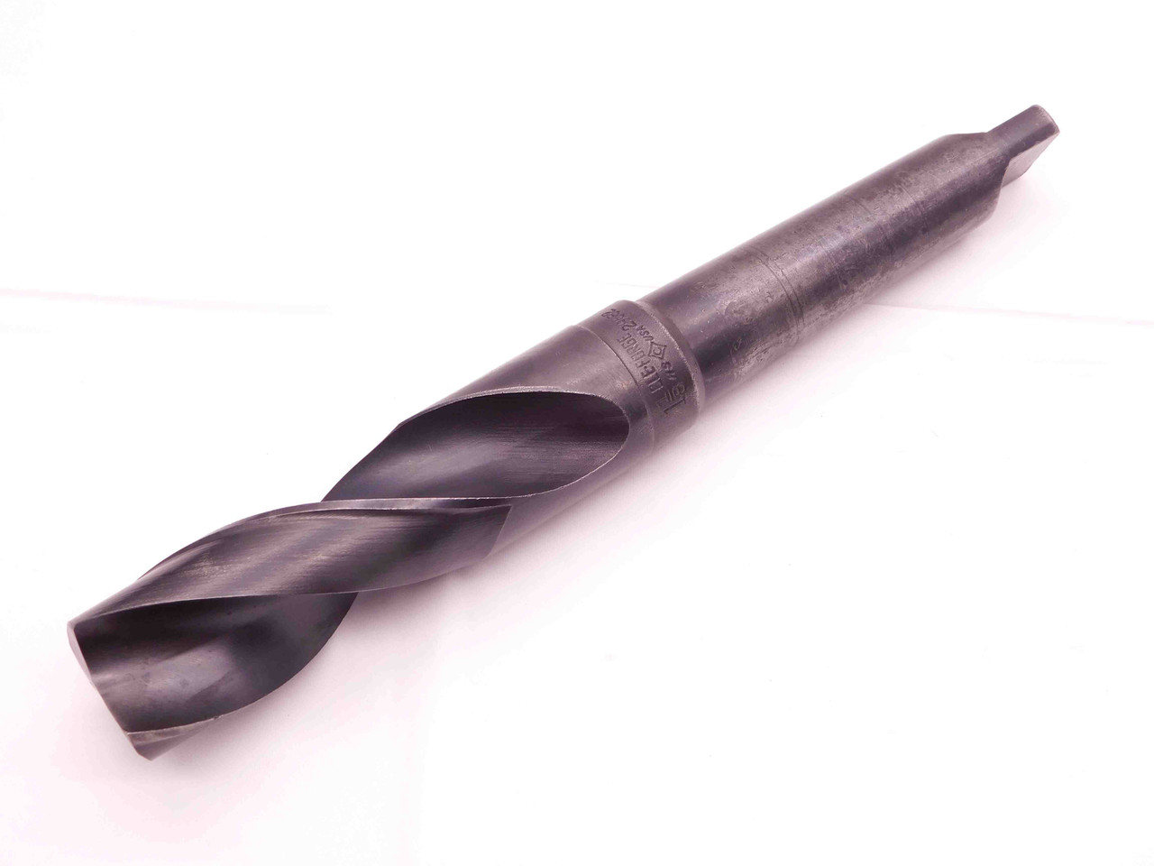 CLEVELAND 1 1/8 O.D. HSS FLAT BOTTOM DRILL BIT MORSE TAPER #3 SHANK 1. ...