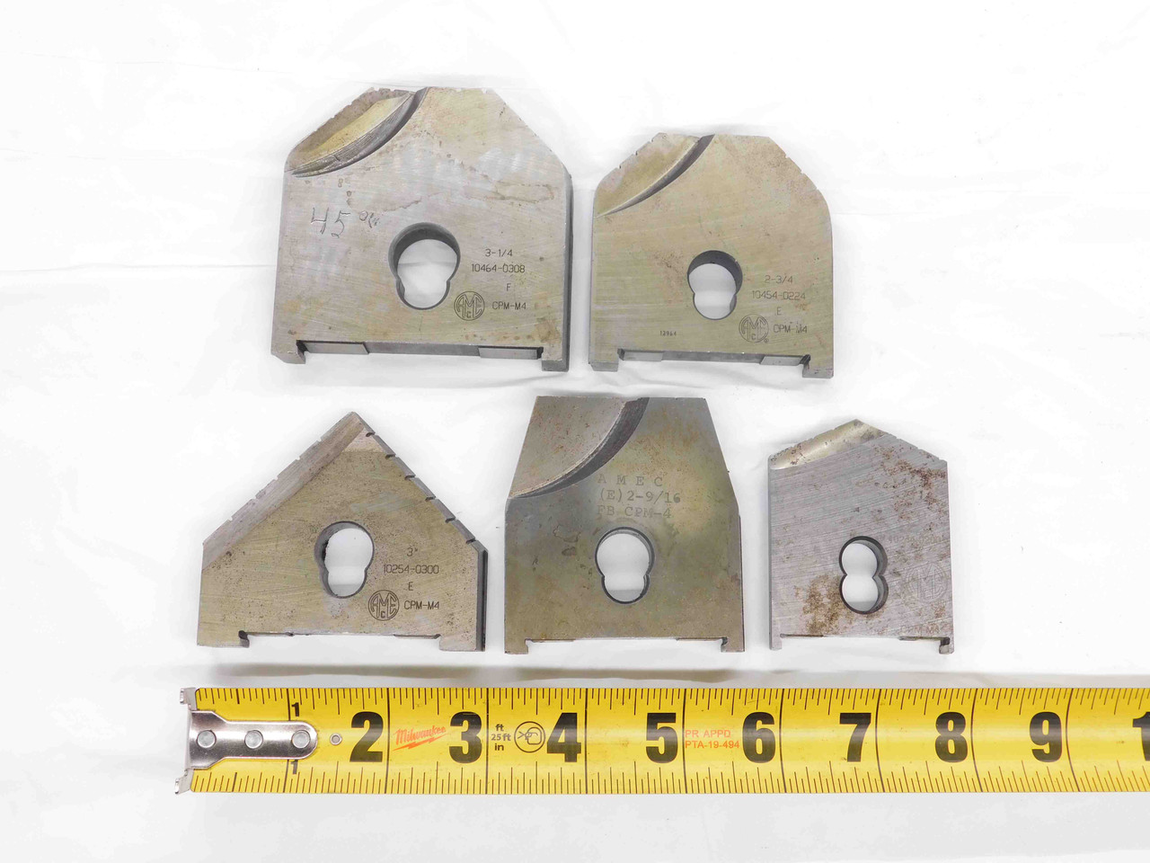 5pcs LOT SPECIAL POINT AMEC SPADE DRILL INSERTS 2" - 3 1/4" RANGE CPM ...