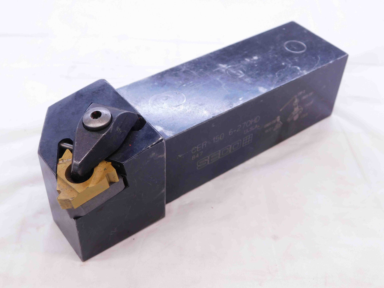 SECO CER 150 6-27QHD LATHE TURNING TOOL HOLDER 1 1/2 SHANK THREADING ...