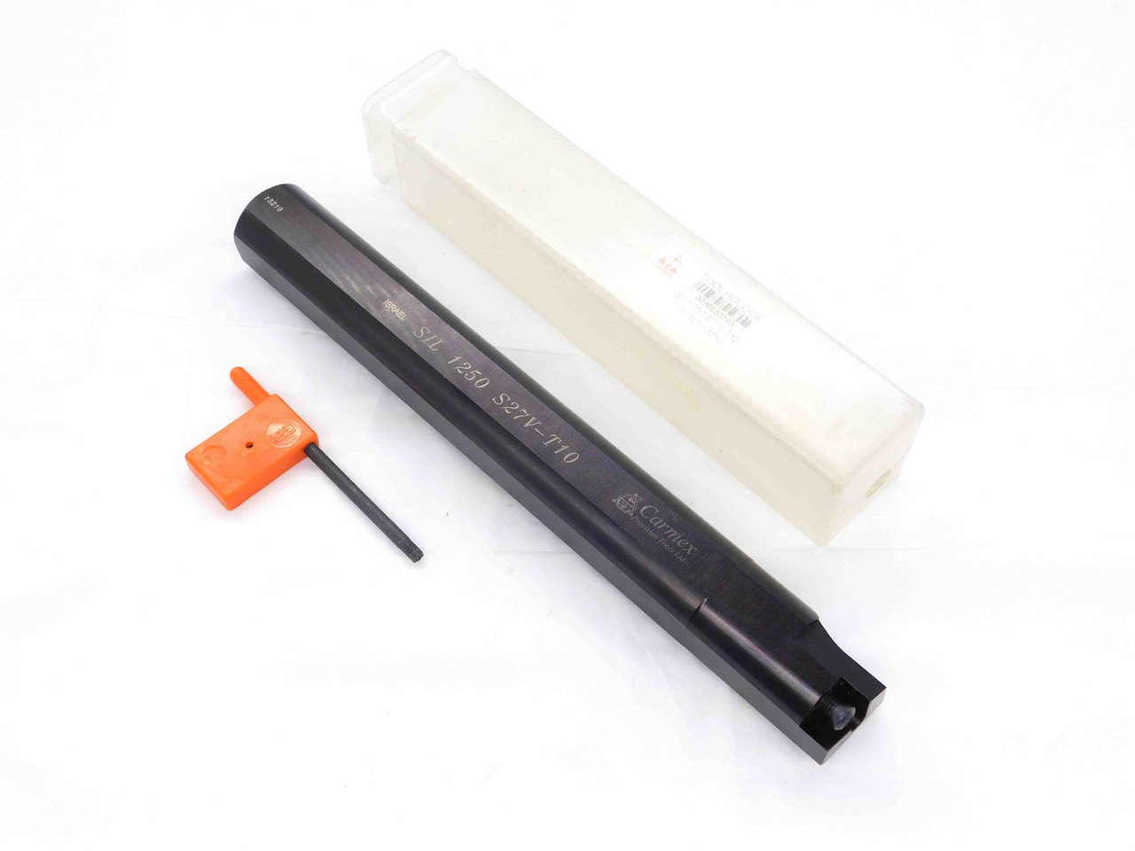 CARMEX 1 1/4 DIA SIL 1250 S27V-T10 BORING BAR 5/8 LAYDOWN THREADING ...